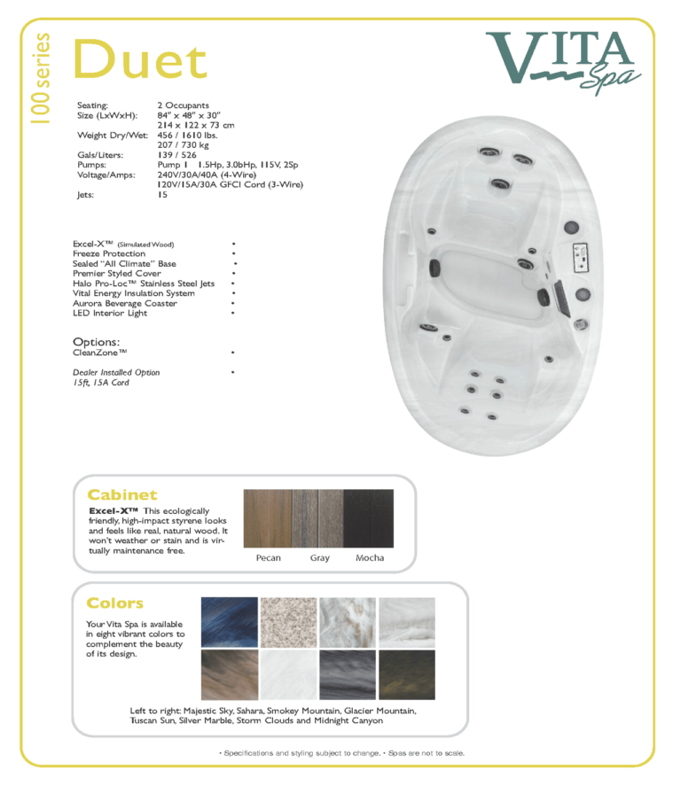 Vita Spa – Duet – Hot Tub Superstore